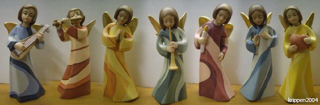 Moderne Engel, Holzengel Modern