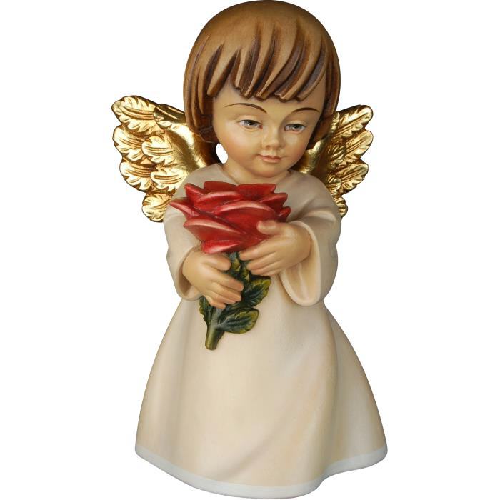 Engel mit Rose, Holzengel